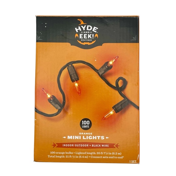 Hyde & EEK! | Holiday | Hyde And Eek Orange Mini Lights | Poshmark